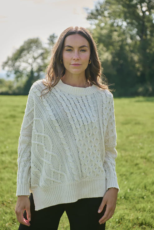 MAXTED Patchwork Cable Pullover – Bella of Wanaka